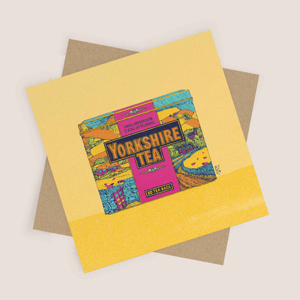 Yorkshire Iconic Tea Box - Greeting Card – Bejojoart